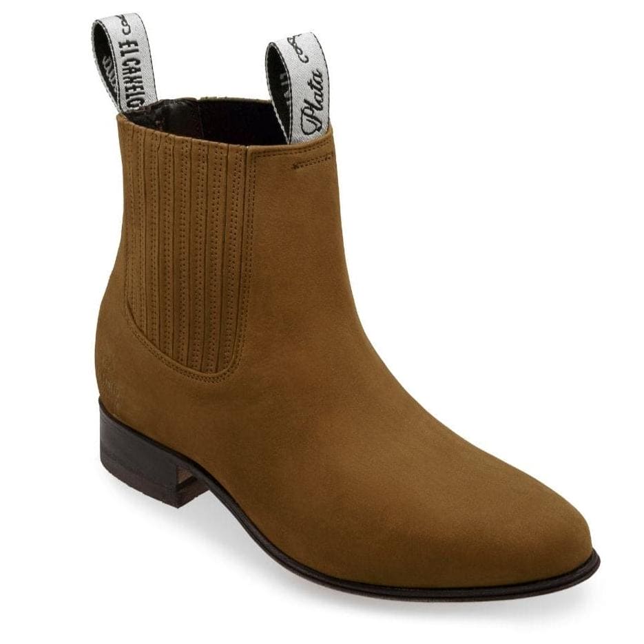 Botín charro| "PLATA"NOBUCK LKS – El CANELO Botas y Botines